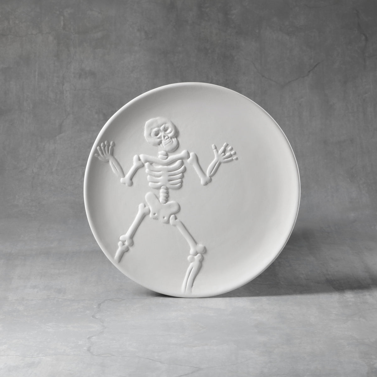 Dancing Skeleton Plate — Chesapeake Ceramics